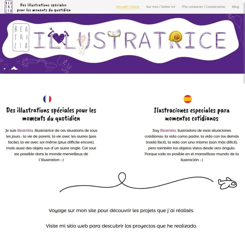 Un site portfolio dynamique à l'image de Beatriz ! - Lise Mazé